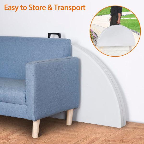 SUPER DEAL 4 Foot Round Folding Card Table, 48" Indoor Outdoor Portabl ...