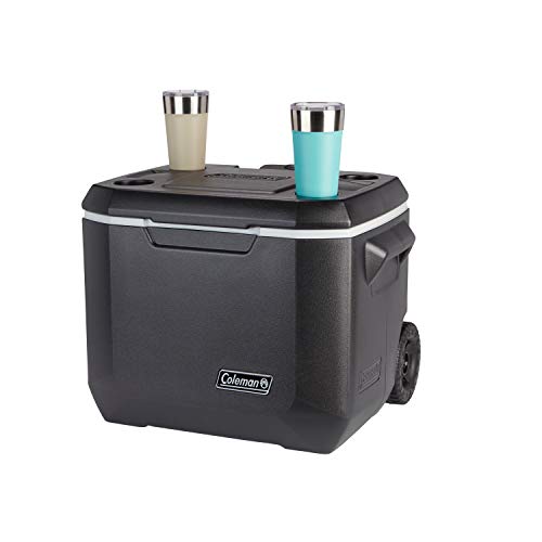 Coleman Rolling Cooler | 50 Quart Xtreme 5 Day Cooler with Wheels | Wh ...