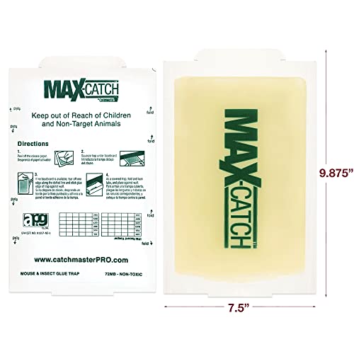MAX-Catch Pest Glue Trap White by Catchmaster - 72 Boards Peanutbutter - Trash Rite