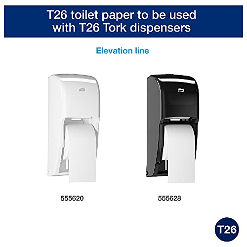Tork High-Capacity Toilet Paper Roll White T26, Advanced, 2-Ply, 36 x - Trash Rite