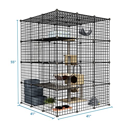 Eiiel Outdoor Cat Enclosure,Largr Cages,Catio with Super Large Enter D ...