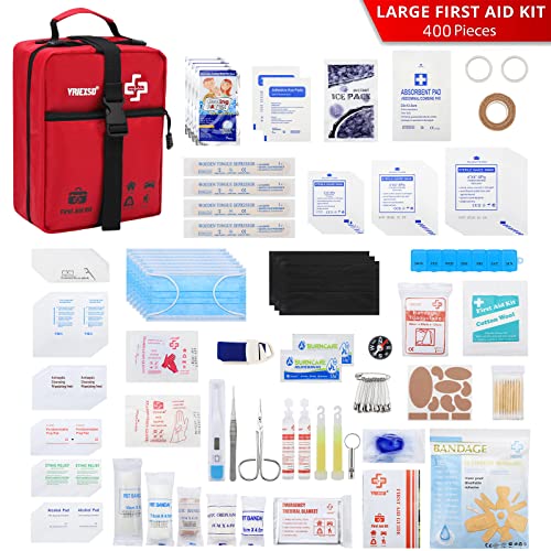 VRIEXSD 400 Piece Large First Aid Kit Premium Emergency Kits for Home ...