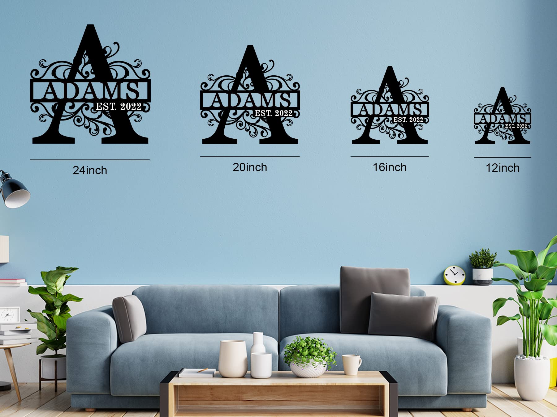 Metal Initial Wall Decor Metal Signs Customized Outdoor Metal Letters ...